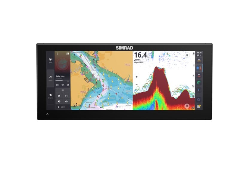 Simrad NSX 3015UW Ultra-Wide Multi-Function Display w/ Active Imaging 3-1 Transducer (000-16213 ...
